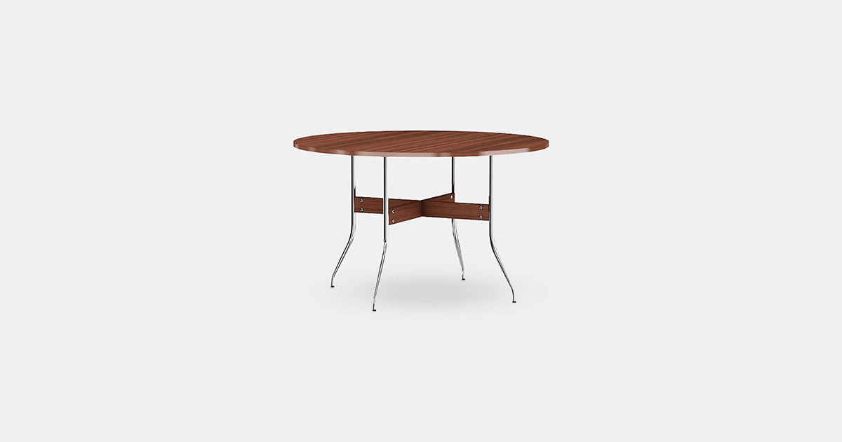 넬슨 스웨그 레그 다이닝 테이블 라운드 Nelson Swag Leg Dining Table Round | LOMAD(로마드) - 소유의 타이밍