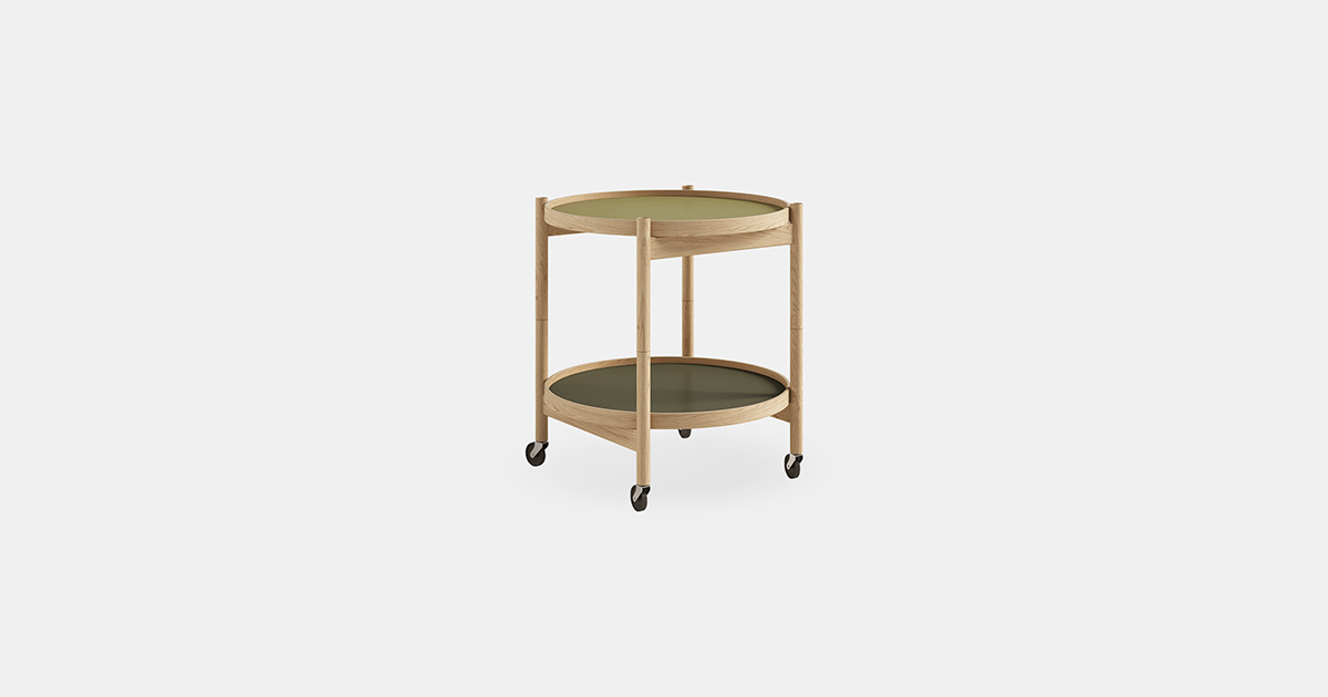 볼링 트레이 테이블 50 Oiled oak, Leaf Bølling Tray Table 50 Oiled oak, Leaf | LOMAD(로마드) - 소유의 타이밍