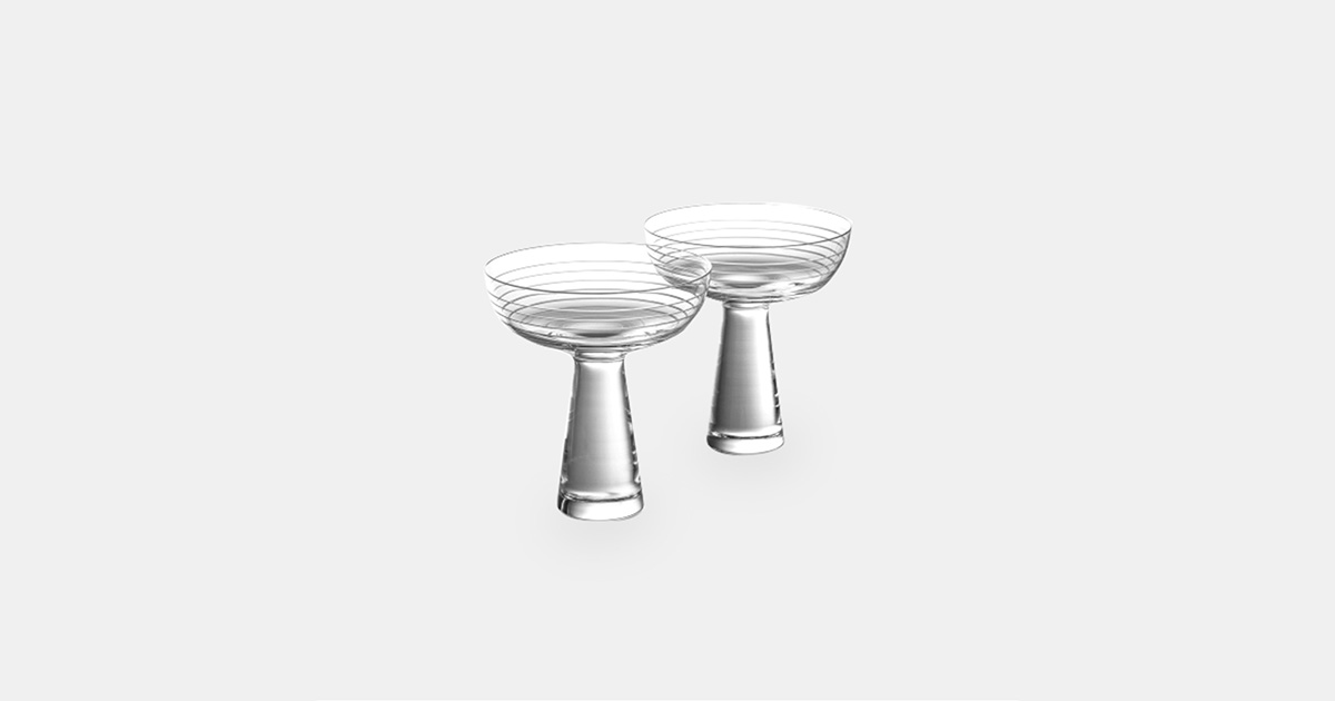 [SET] 오토 글라스 샴페인 쿠페 [SET] Otto Glass Champagne Coupe | LOMAD(로마드) - 소유의 타이밍