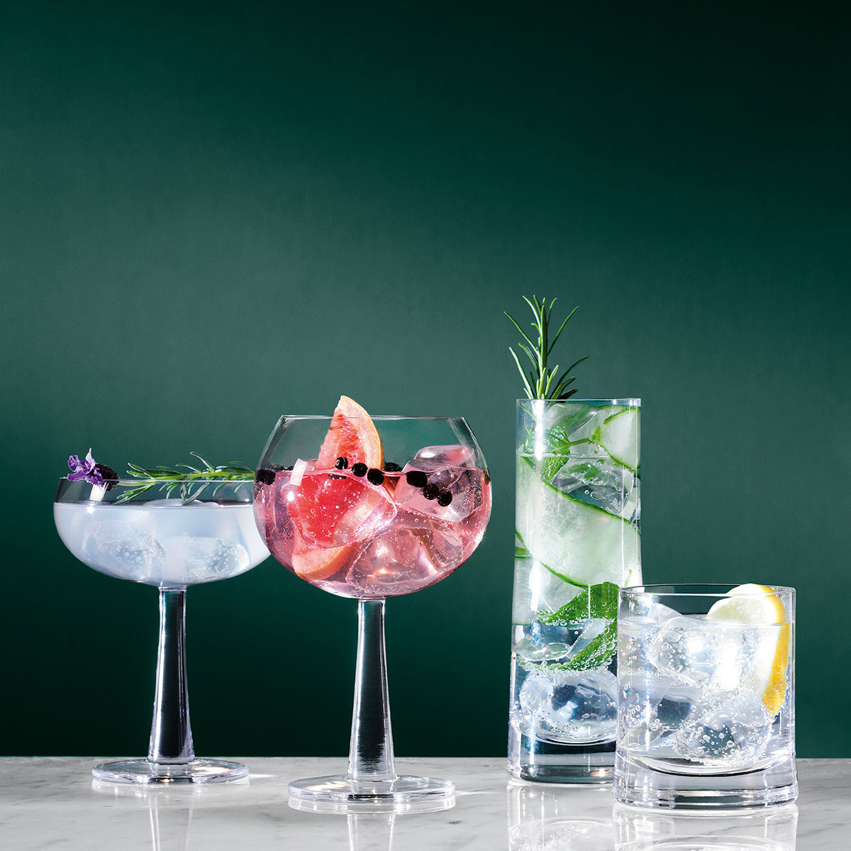 [SET] 긴 그랜드 벌룬 글라스 690ml (2ea) [SET] Gin Grand Balloon Glass 690ml (2ea ...