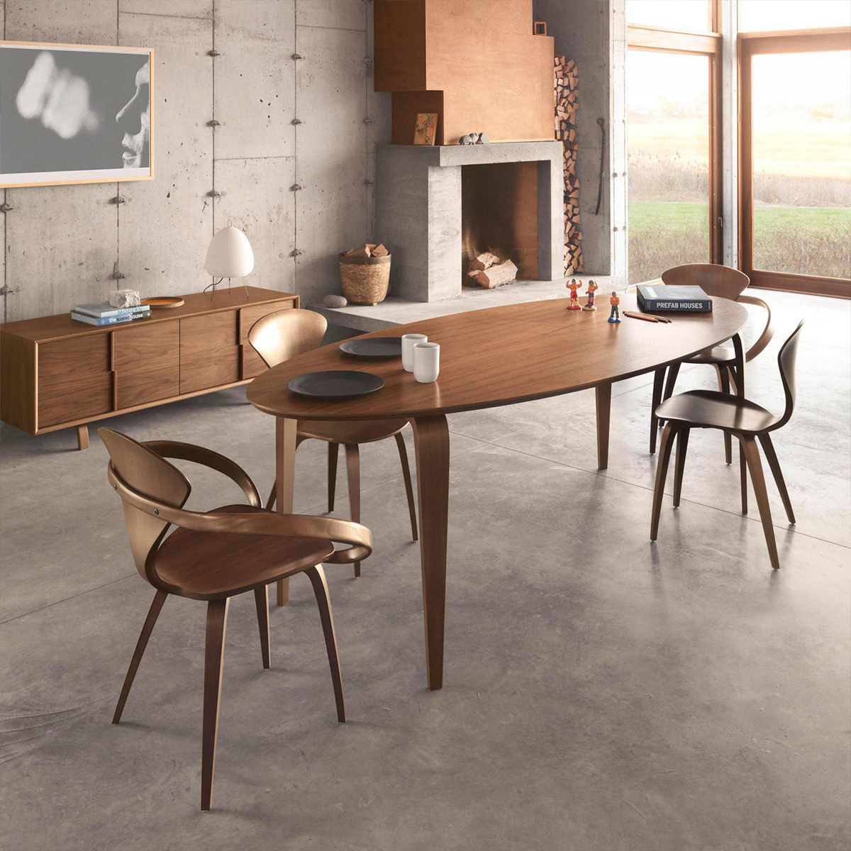 오발 테이블, 클래식월넛 Oval Table, Classic Walnut | LOMAD(로마드) - 소유의 타이밍