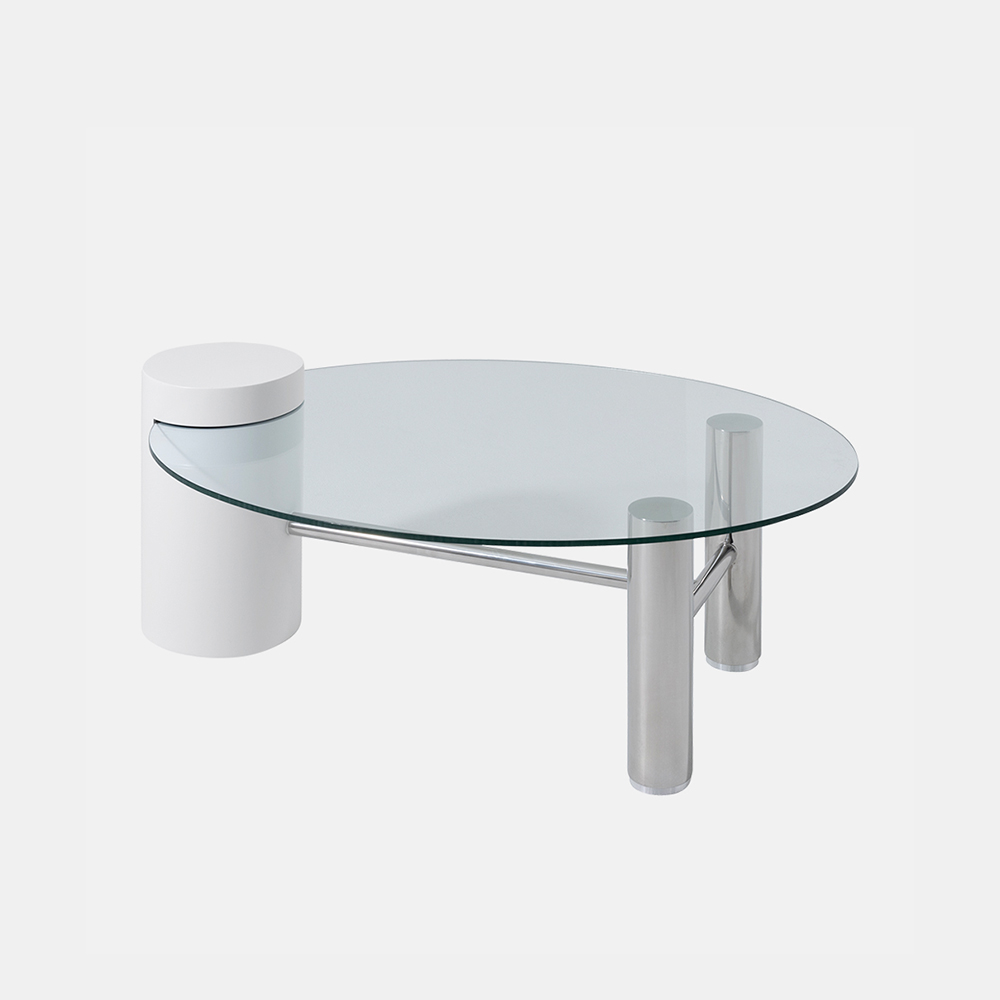 오벌 벤다이아 커피 테이블 OVAL VENNDIA coffee table / white | LOMAD(로마드) - 소유의 타이밍